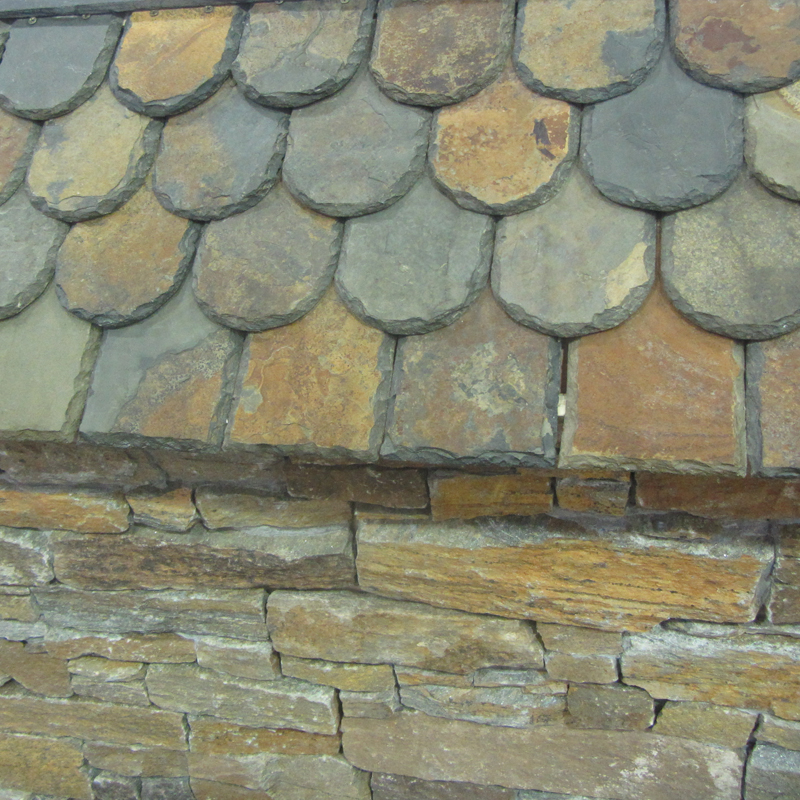 Natural Roofing Slate Staining