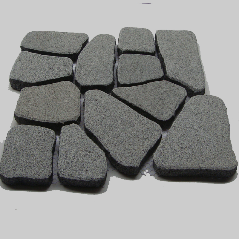 Crazy pattern granite cube stone