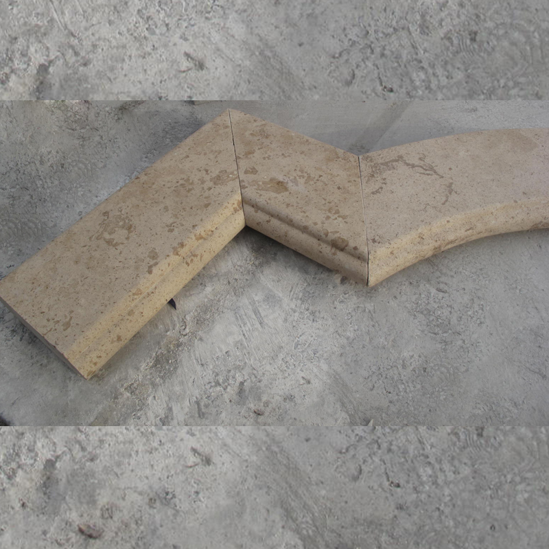 Pool coping tile edge profiles