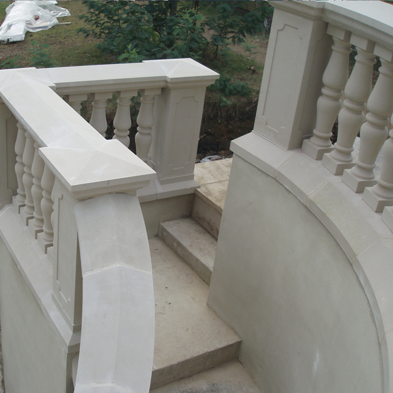 Marble baluster railing stone