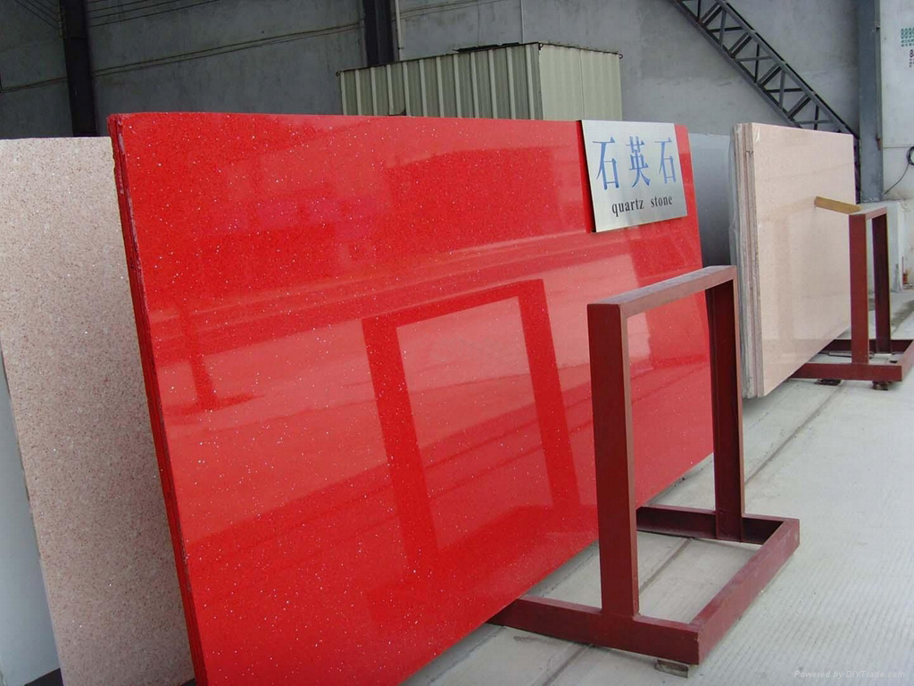 Red Glow Quartz Crystal Stone Tiles Best Floor Tile