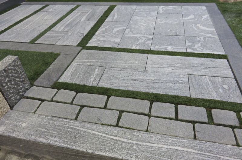 Polished New Landscape Grey Wall Cladding Grantie Tile