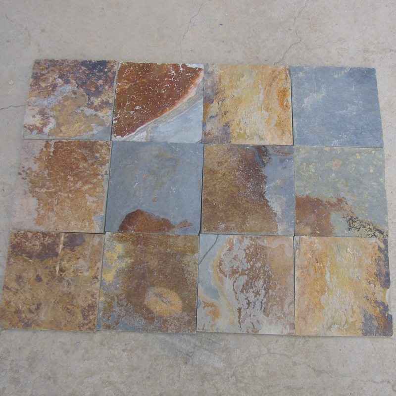 Paving Stone Rusty Slate Bathroom Floor Tiles