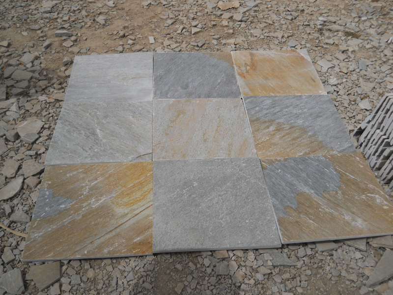 China yellow wooden slate tiles