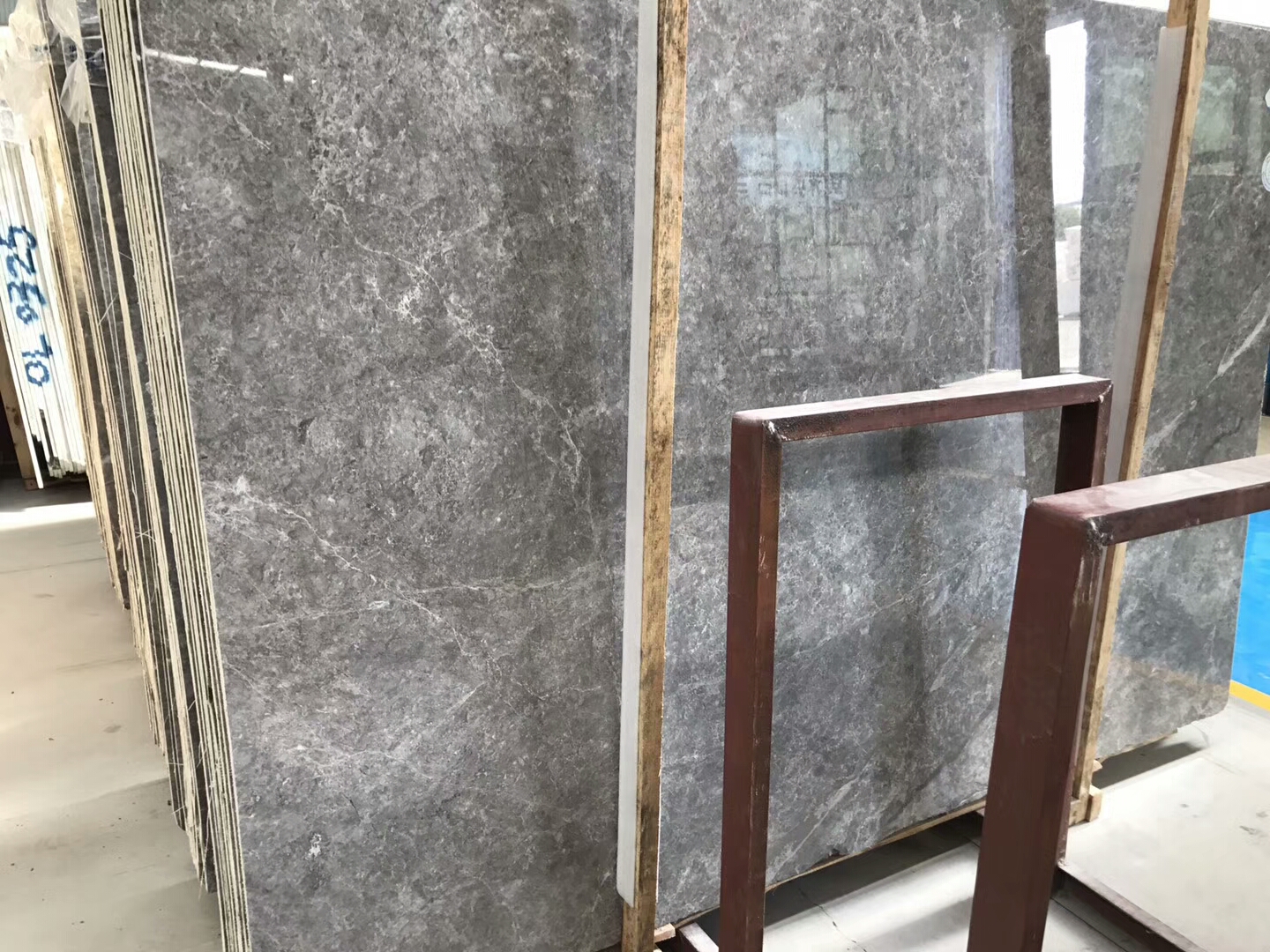 Turkey Imported Sicily Ash Marble Slabs for Engineered New Flooring ...