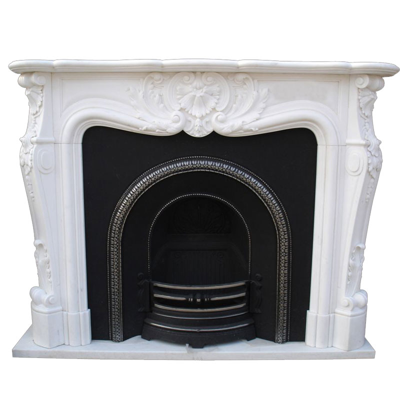 China White Marble Fireplace